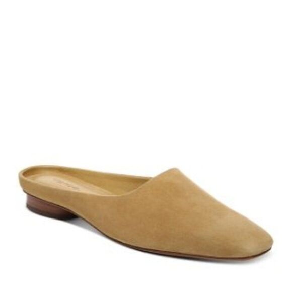 Vince | Shoes | Vince Valentina Square Toemules In Butterscotch 95 Nwt ...